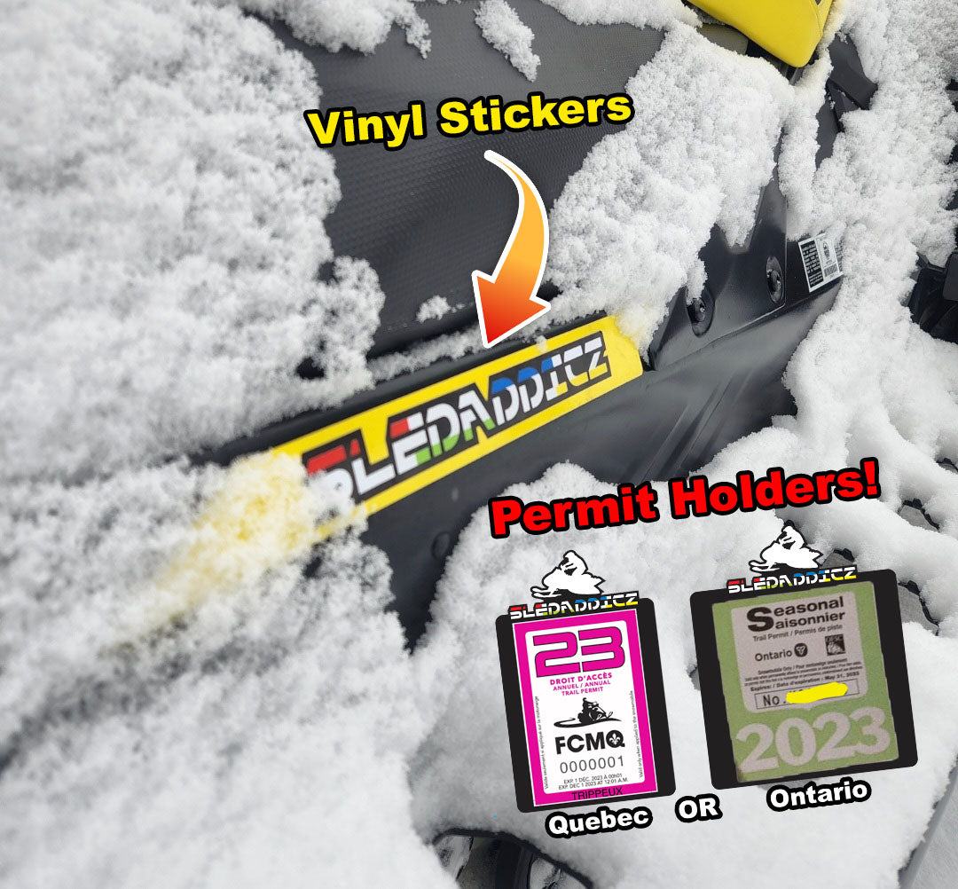 Stickers and Permit Holders – Sledaddicz